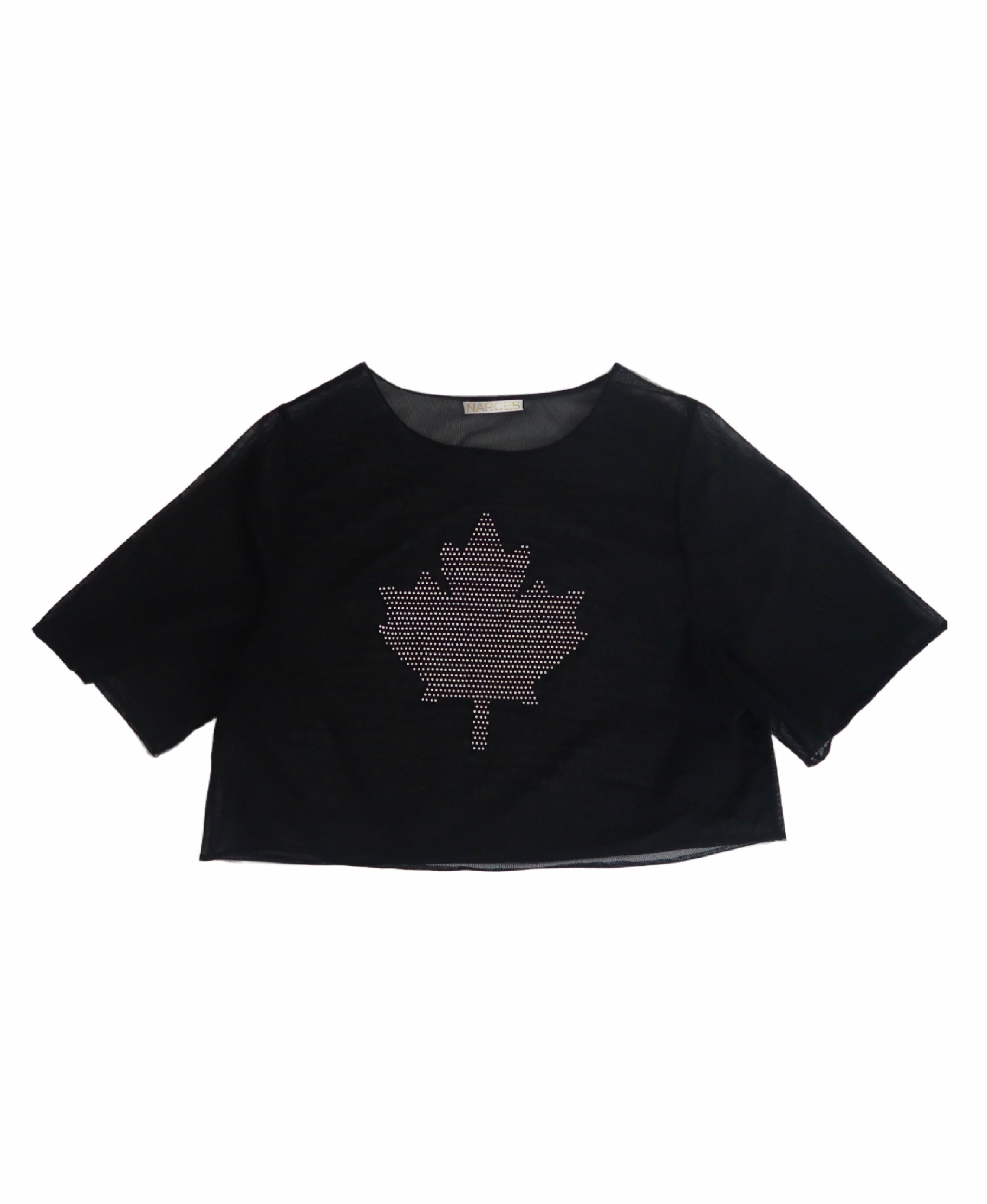 CANADA MAPLE LEAF TOP BLACK – NARCES