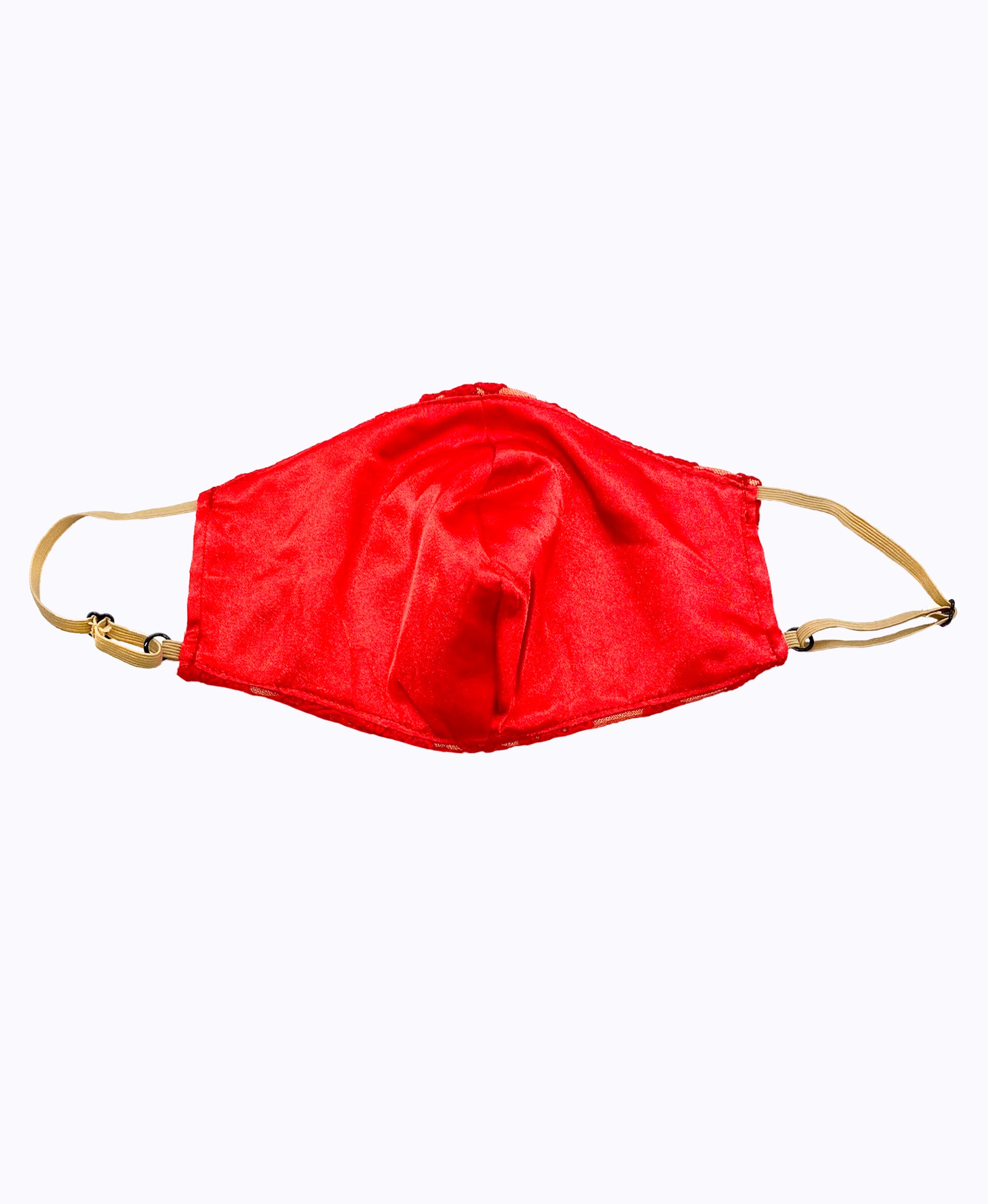 Adjustable Red Lace Mask – NARCES