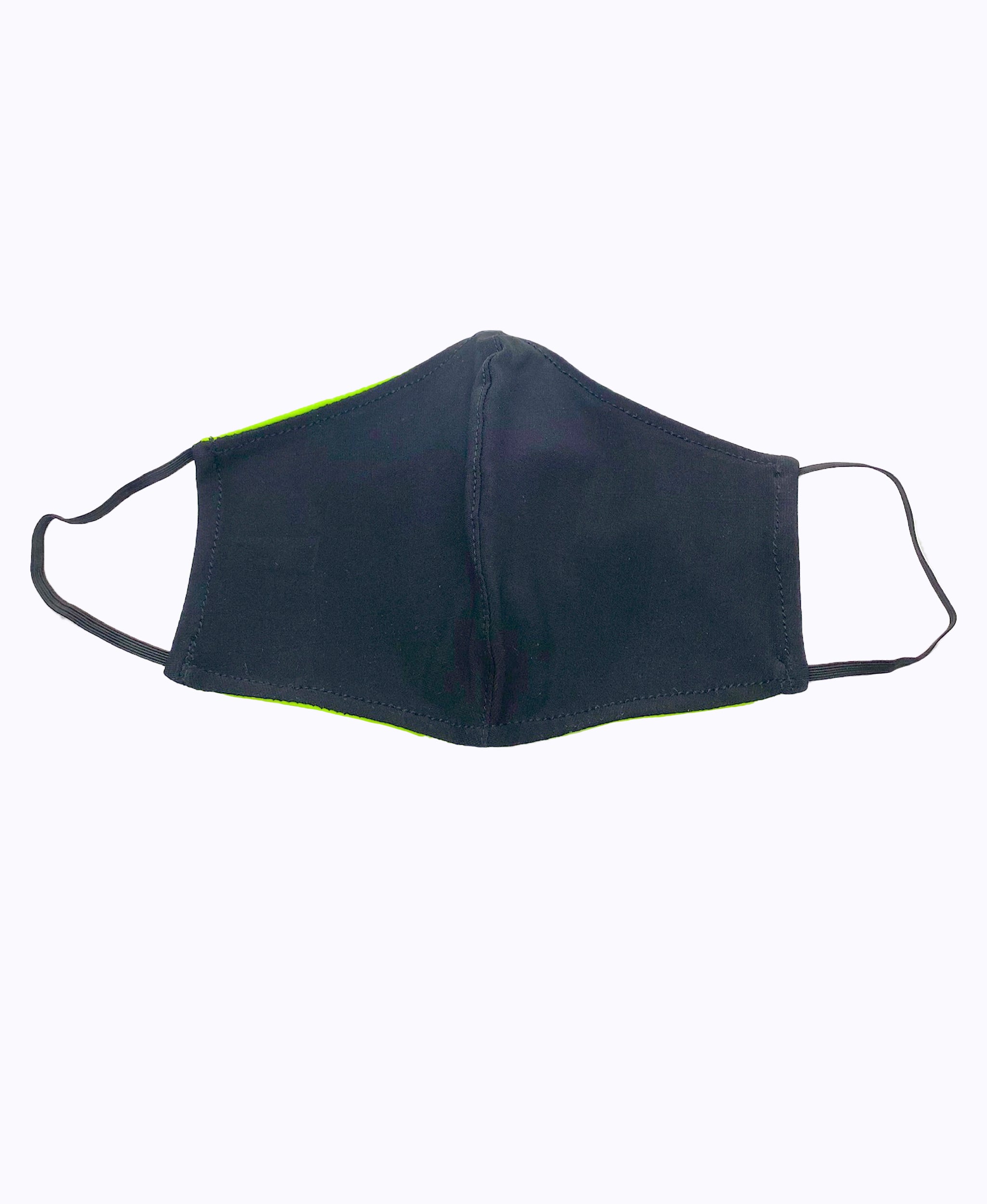 Neon Green Black Soft Reversible Mask – NARCES